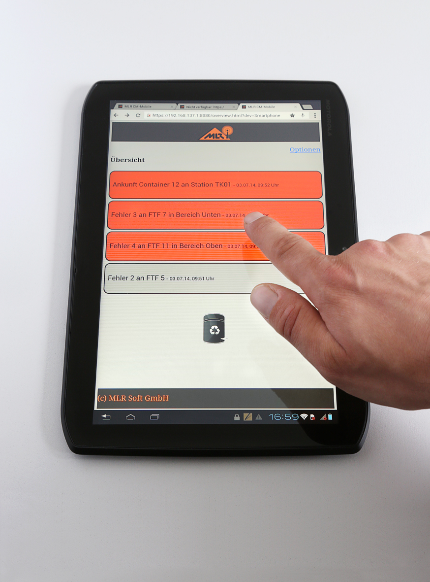 Krankenhauslogistik: App für Fahrerlose Transportsysteme, MLR System ...