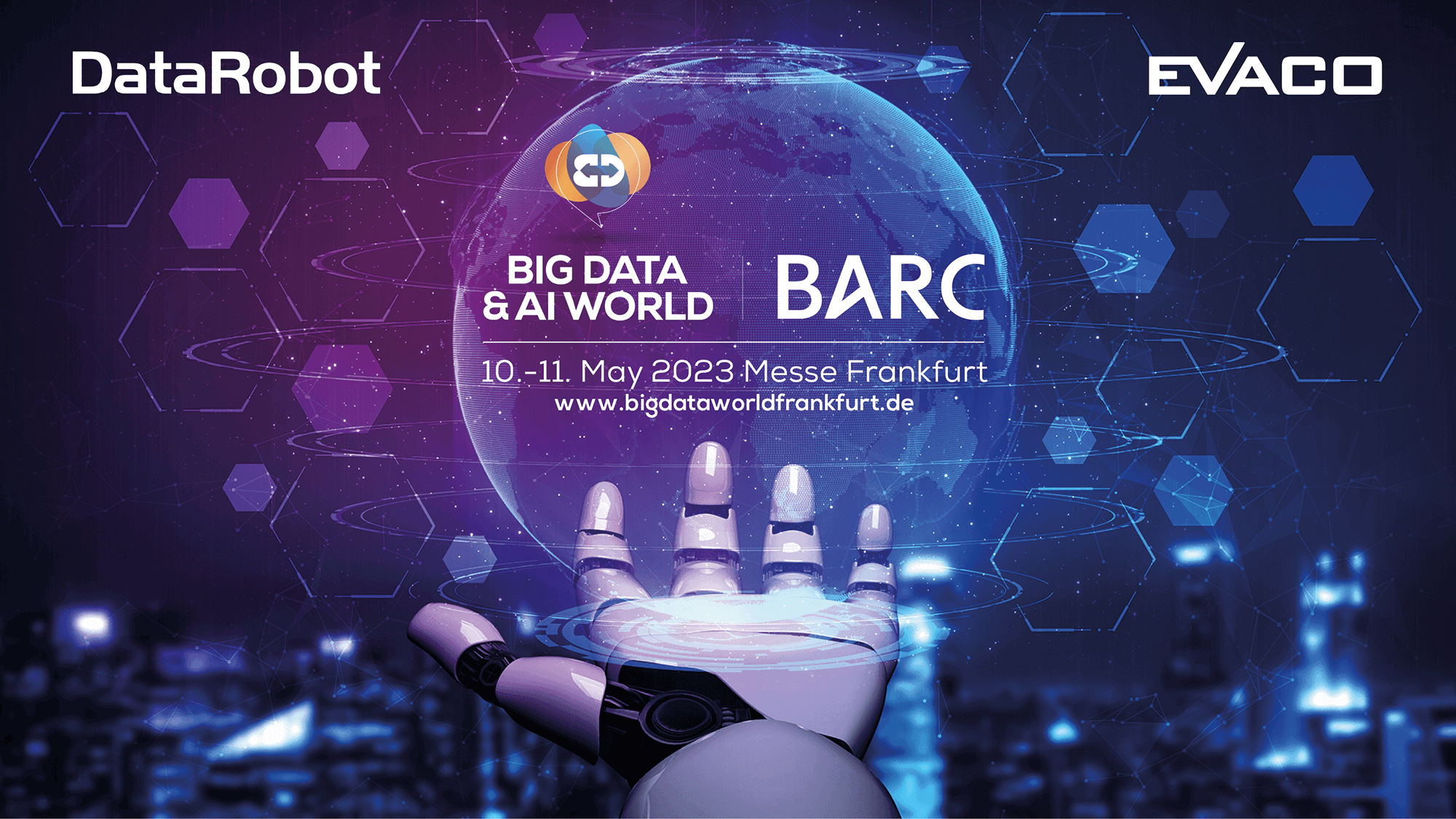 EVACO zum zweiten Mal auf der Big Data & AI World in Frankfurt, 10.& 11. Mai 2023, EVACO GmbH ...