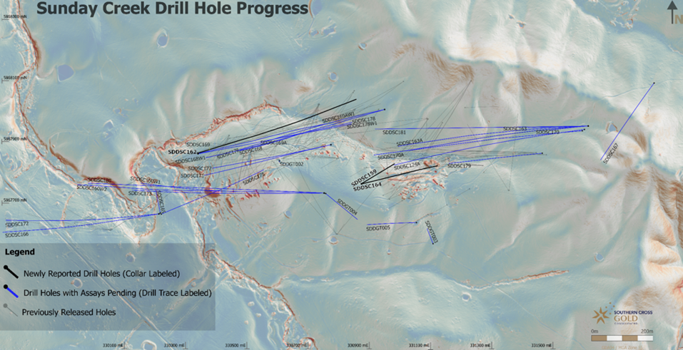 SOUTHERN CROSS GOLD BOHRT 3,9 m mit 124,6 g/t GOLD MIT EINZELNEN ...