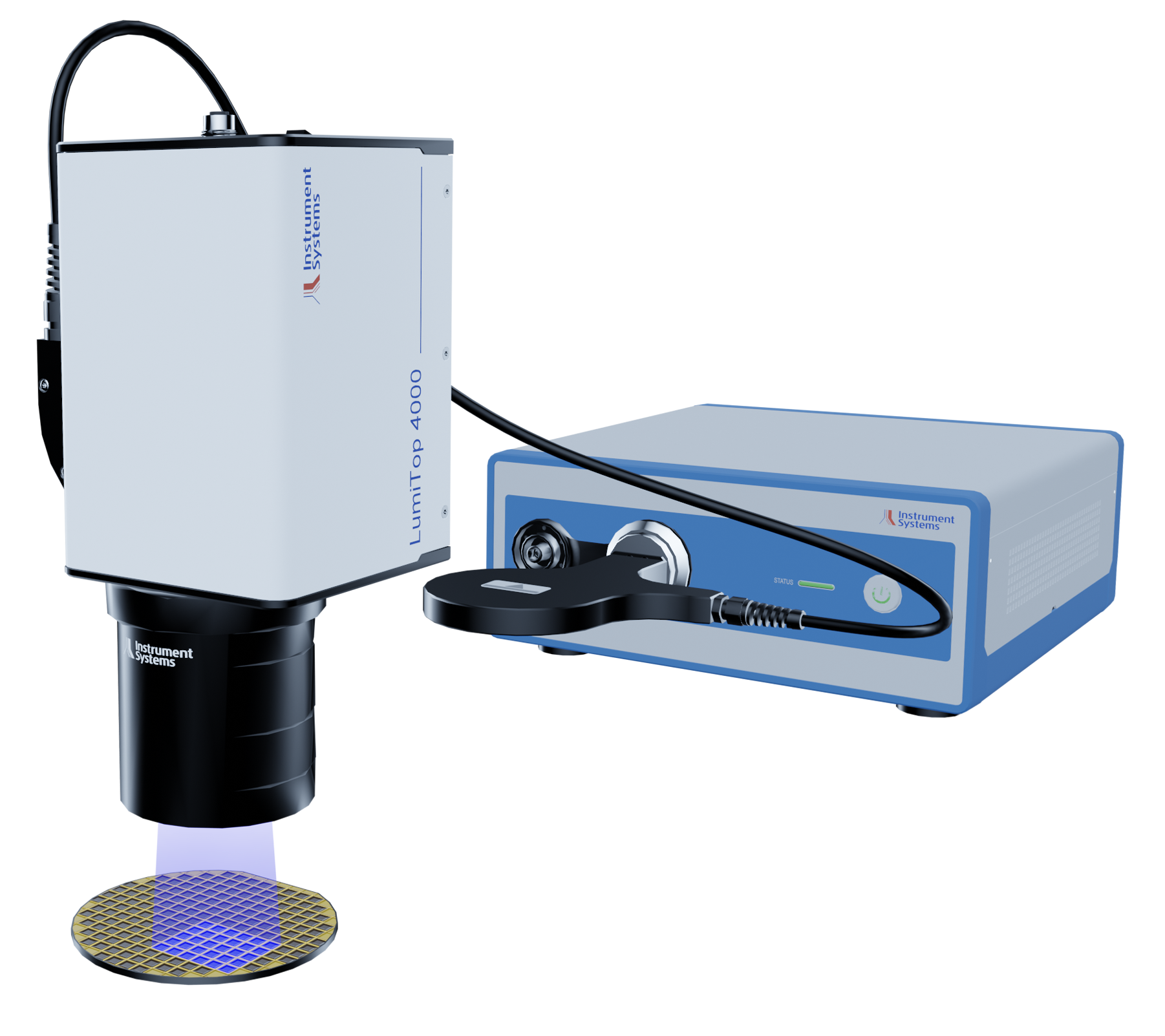 Comprehensive optical wafer testing for μLEDs at a single test station ...