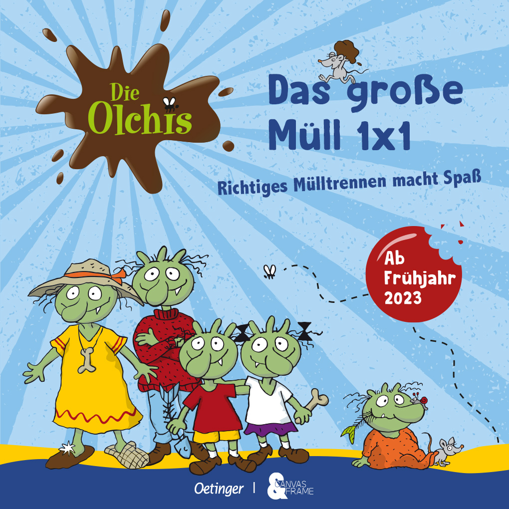 Die Olchis - Das großen Müll 1x1 - Die Berliner Agentur canvas&frame gibt Kooperation mit der ...