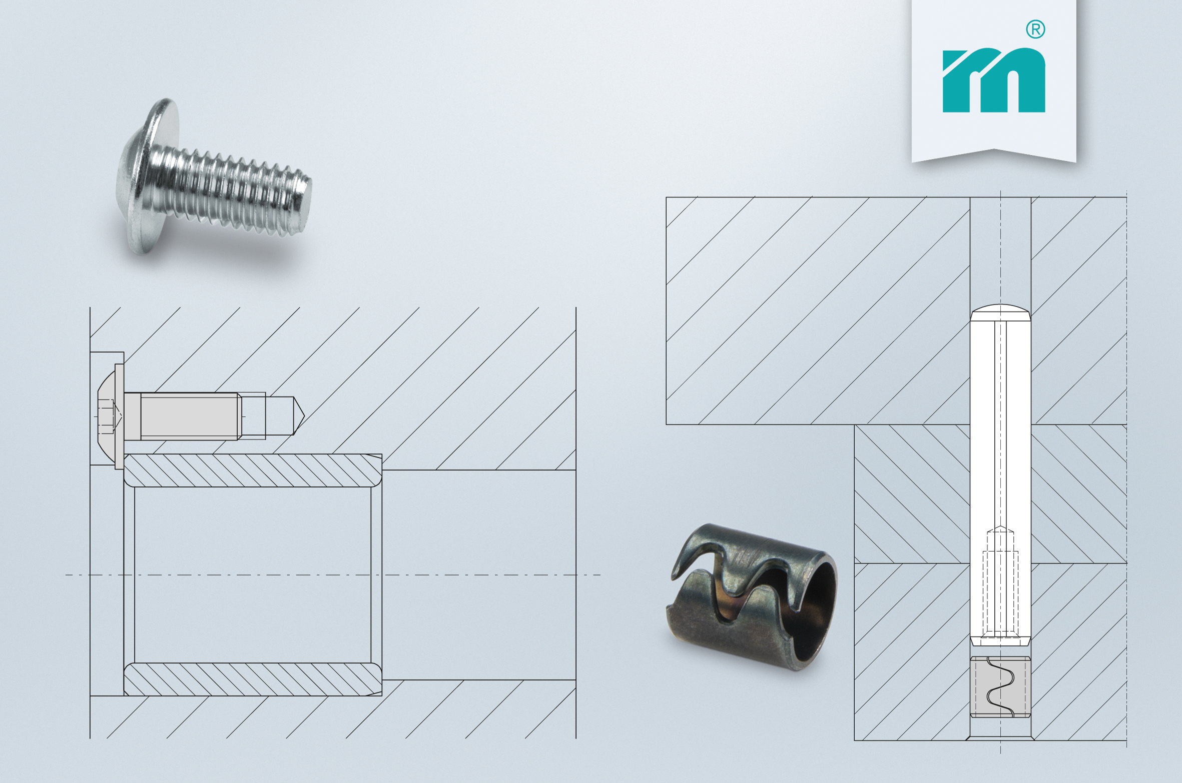 NEU bei Meusburger - Elemente zum Sichern von Buchsen und ...