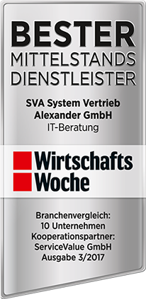 SVA ist erneut "Bester Mittelstandsdienstleister", SVA System Vertrieb Alexander GmbH, Story ...