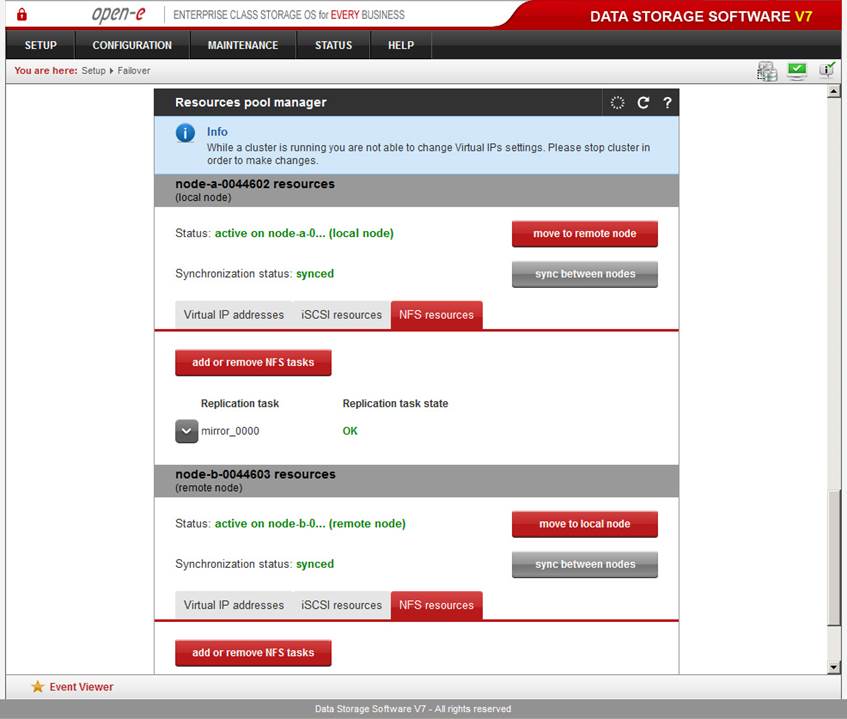 Open-E DSS V7 Update 50 mit active-active NFS Failover kommt früher als angekündigt, Open-E GmbH ...