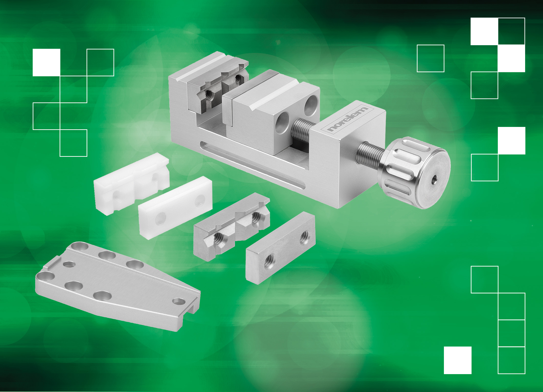 Präzisionsschraubstöcke im Miniaturformat, norelem Normelemente GmbH ...