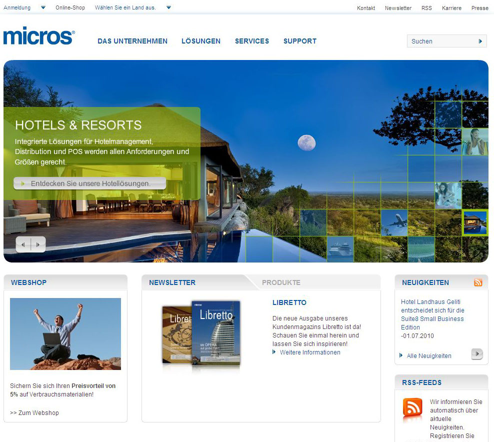 MICROS-Fidelio mit neuer Onlinepräsenz, ORACLE Deutschland B.V. & Co ...