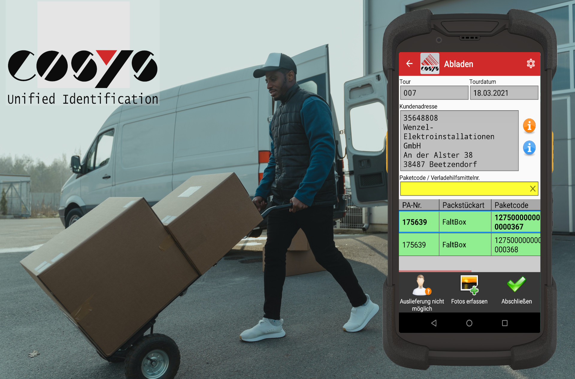 Versandsoftware für eine prozesssichere Warenauslieferung im Großhandel, Cosys Ident GmbH, Story ...