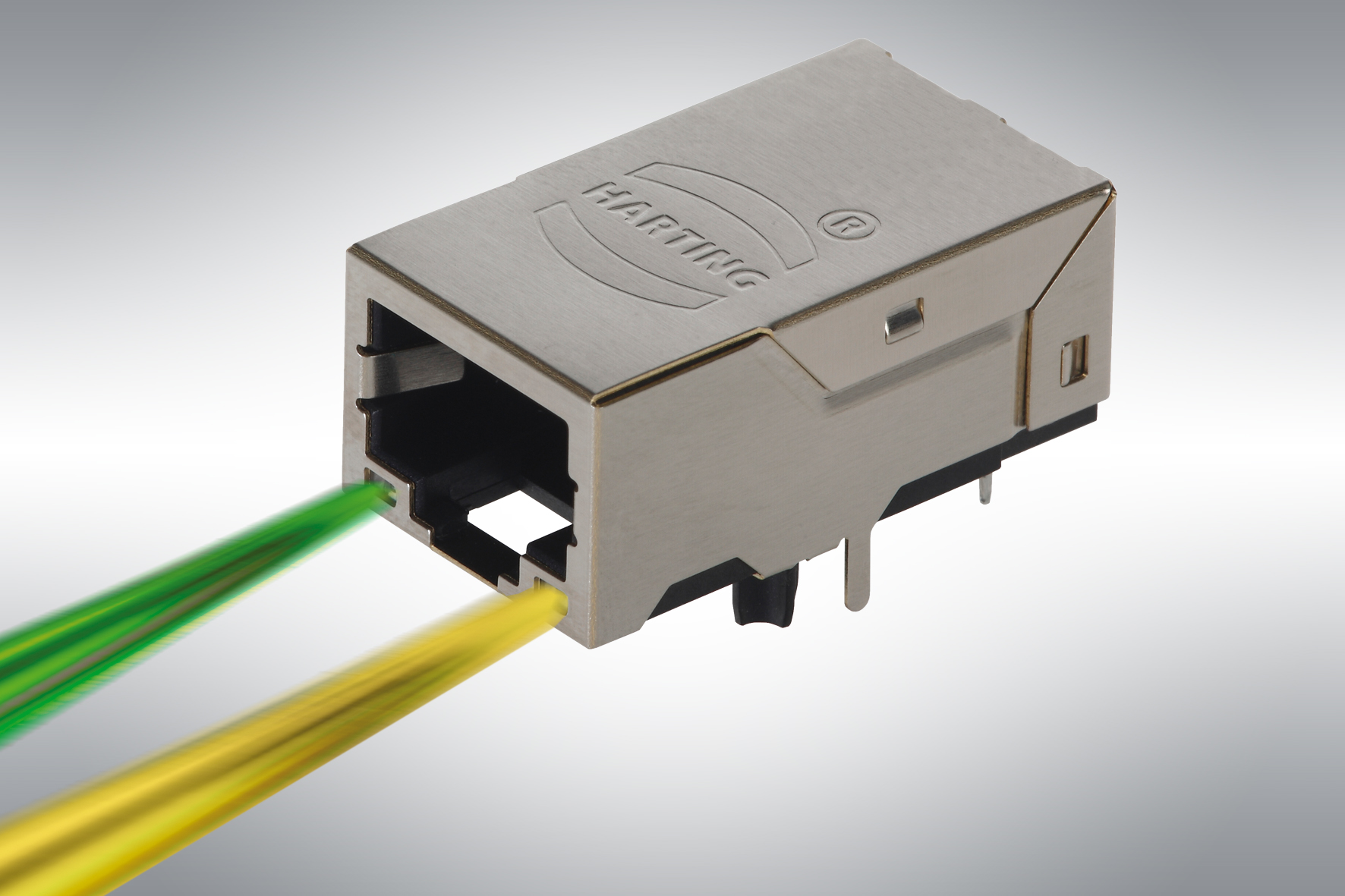 HARTING RJ Industrial® RJ45 Leiterplattenbuchsen mit Übertragern ...