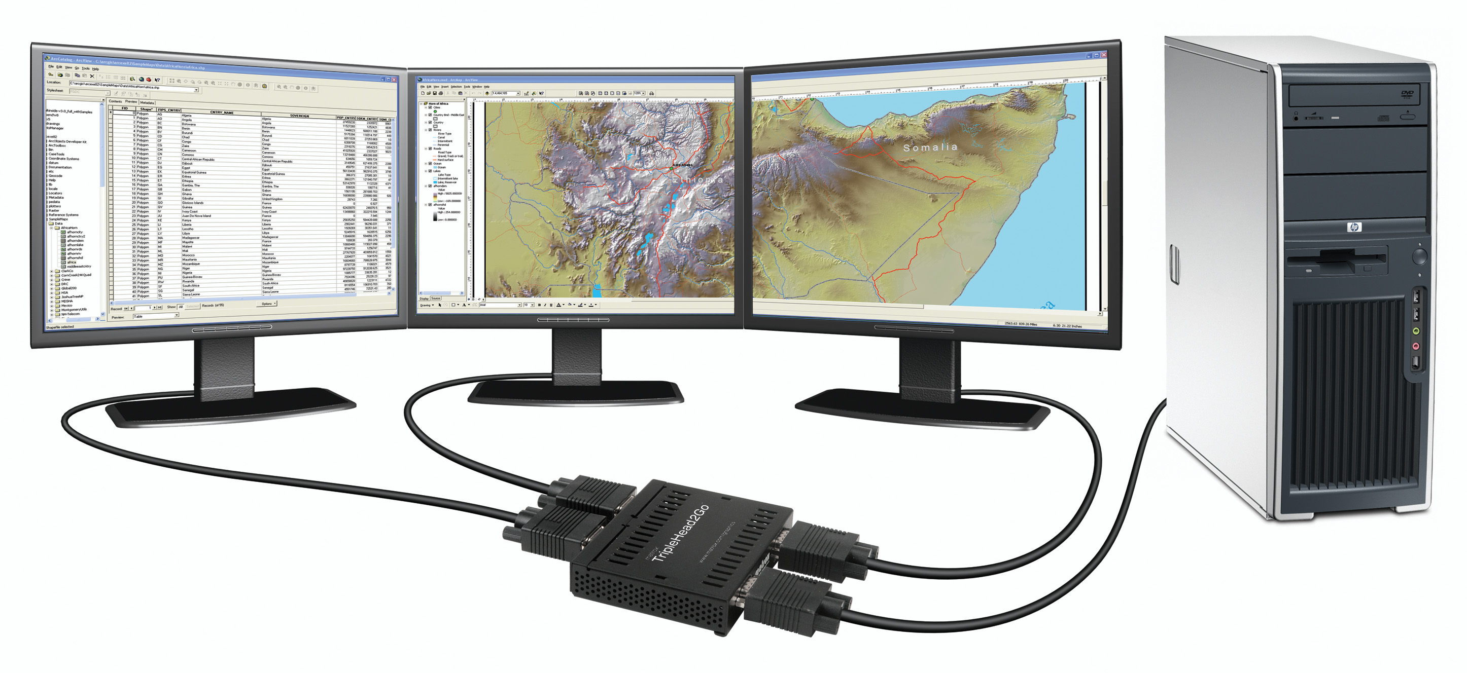 NEU: "Matrox TripleHead2Go" - Externe Box ermöglicht TripleHead(TM) für ...