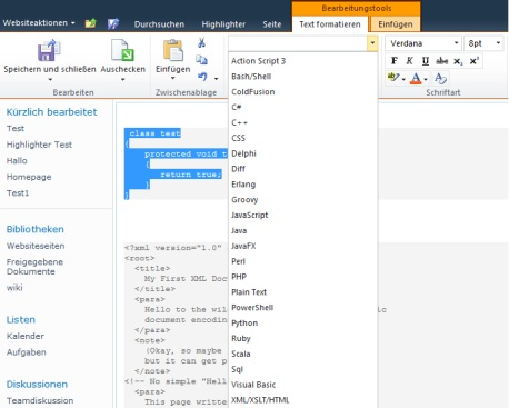 SharePoint Wiki-Erweiterung für Entwicklungen auf dem Markt, Communardo ...