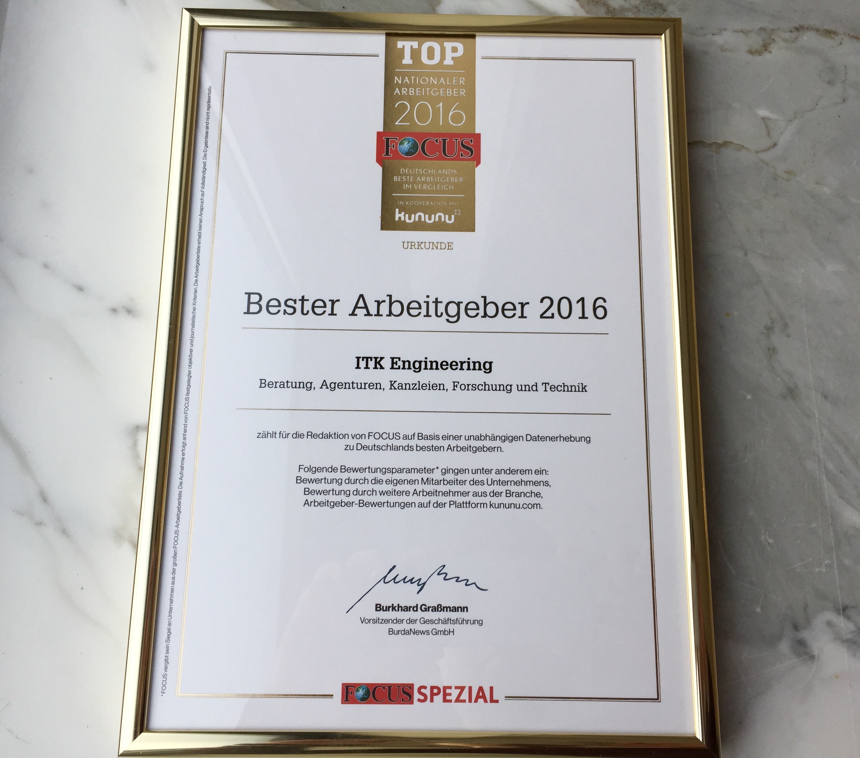 FOCUS-Auszeichnung: ITK Engineering wieder unter den besten ...