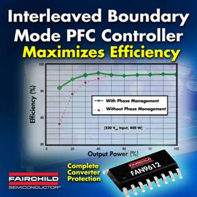 Interleaved Boundary-Mode-PFC-Controller von Fairchild Semiconductor ermöglicht ...
