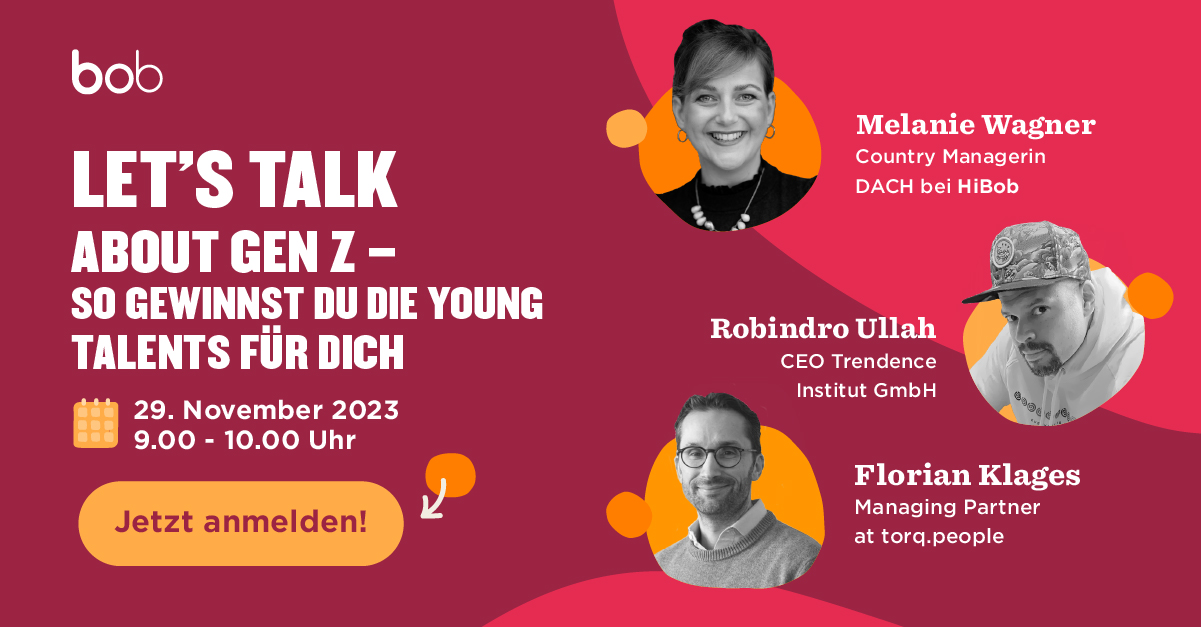 Webinar: Let’s talk about Gen Z – So gewinnst du die Young Talents für dich (Online, 29.11.2023 ...