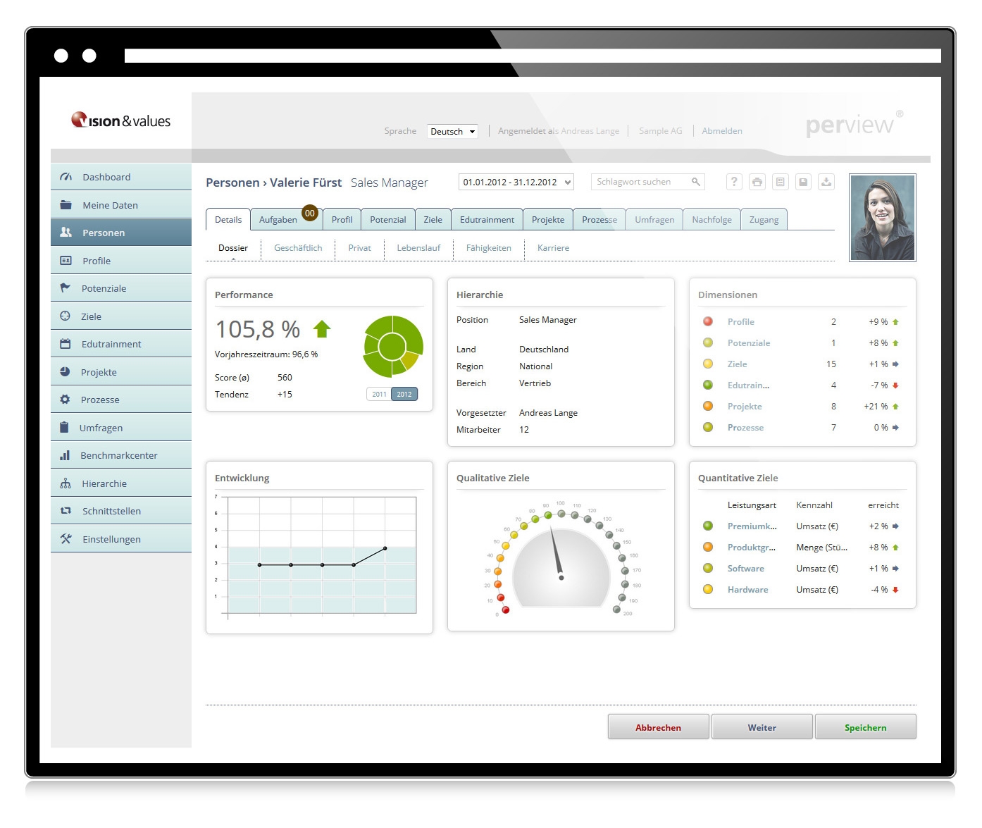Neuartiges Zielvereinbarungssystem für HCM Software perview, perview ...
