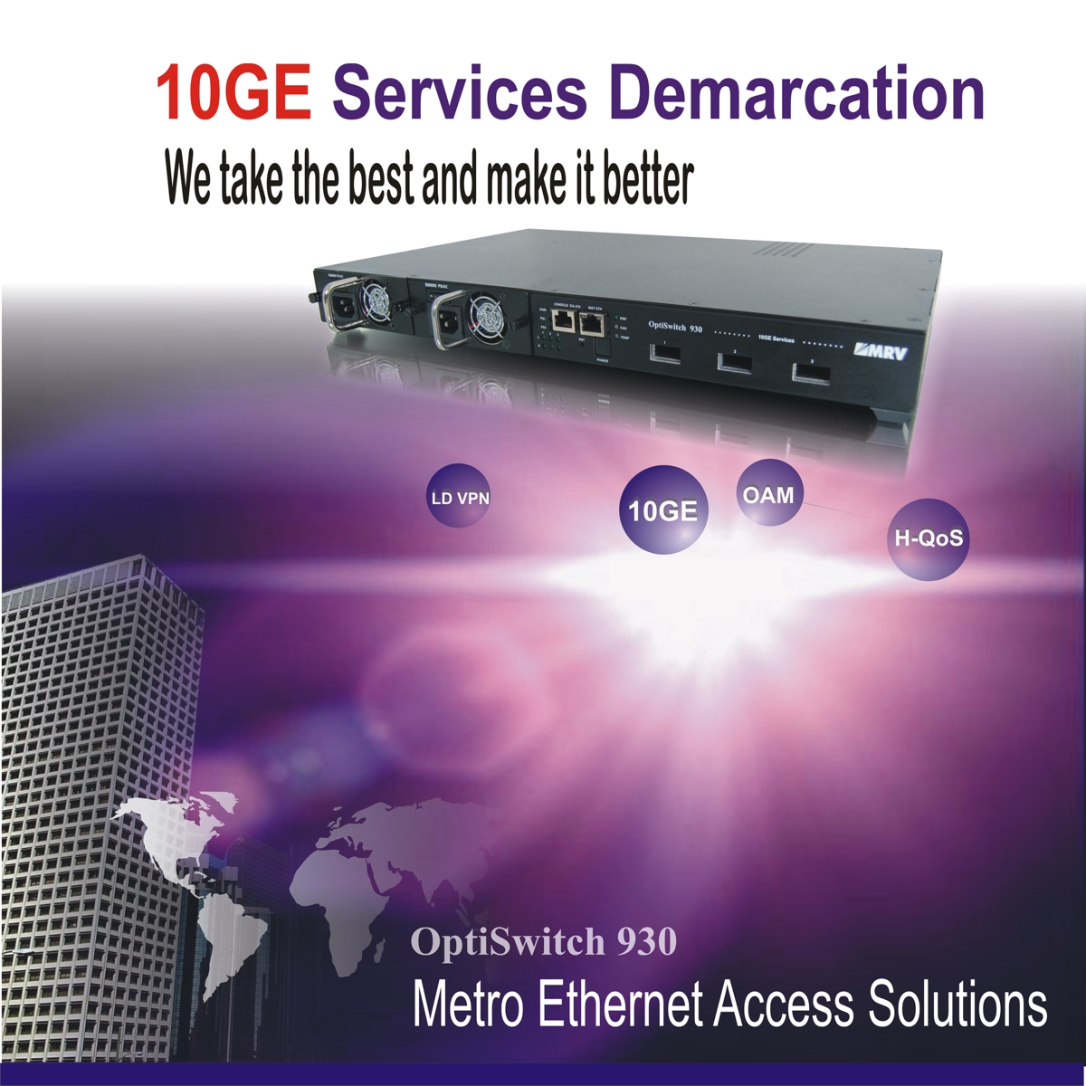 MRV announces industry's first 10-Gigabit Ethernet demarcation device ...