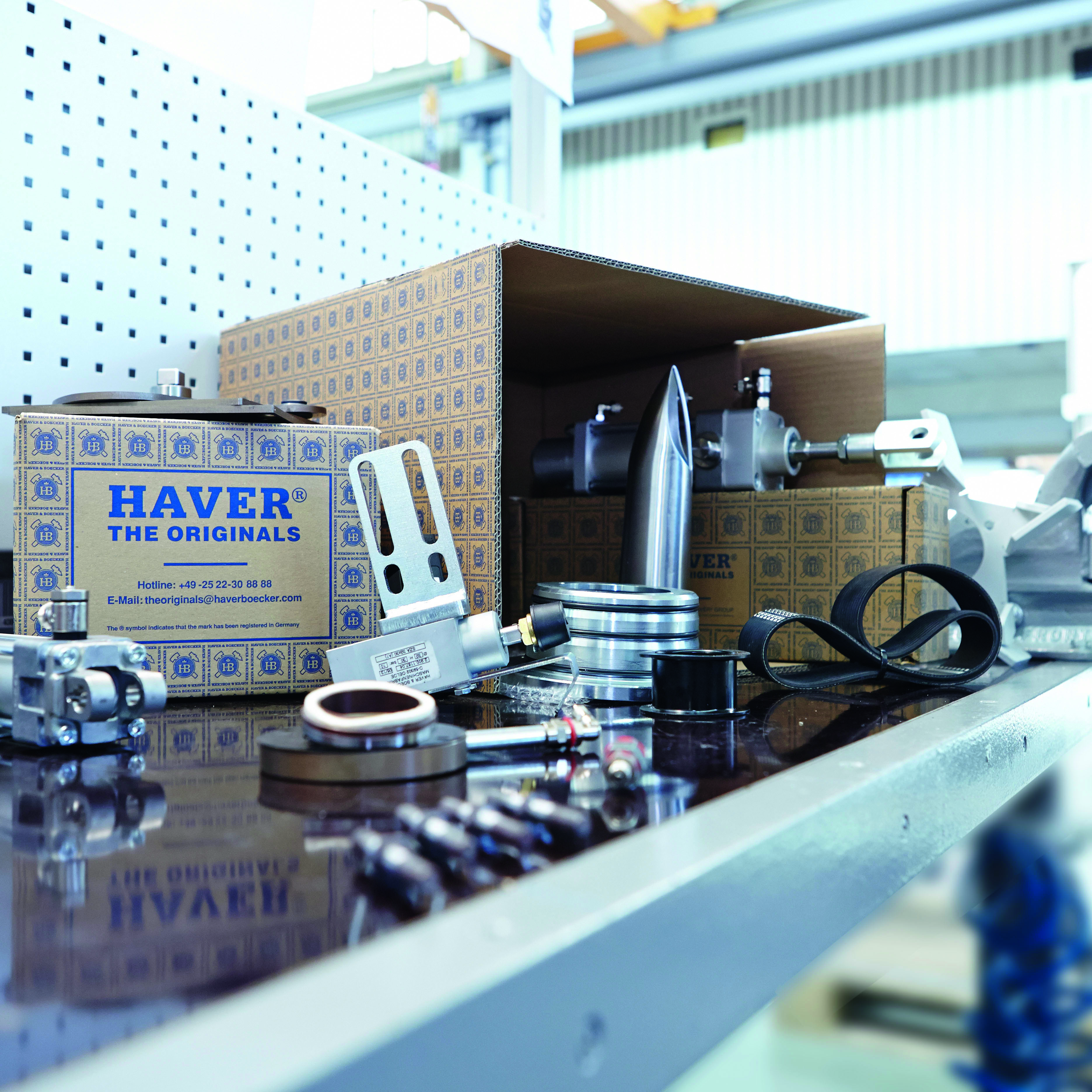 Original spare parts according to plan, HAVER & BOECKER OHG, Story ...