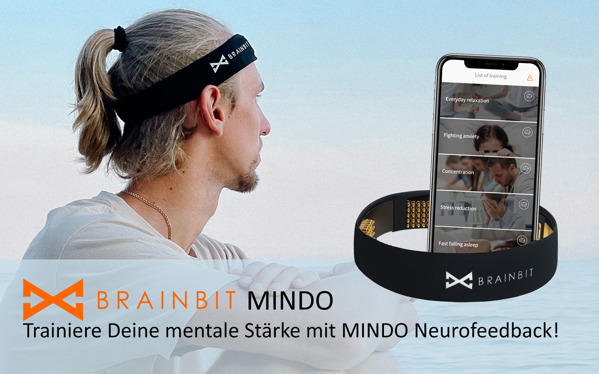 Mentale Stärke selbst trainieren mit BrainBit MINDO - Neurofeedback, MindTecStore Europa, Story ...