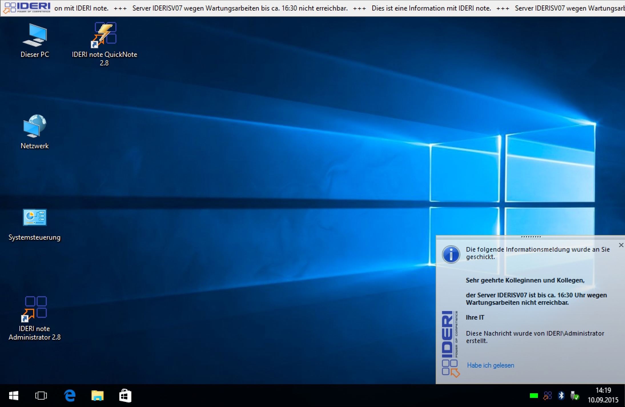 Sofortnachrichten mit „IDERI note“, IDERI GmbH, Story - PresseBox