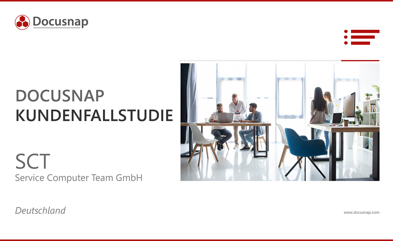 Docusnap im Einsatz bei SCT GmbH, itelio GmbH, Story - PresseBox