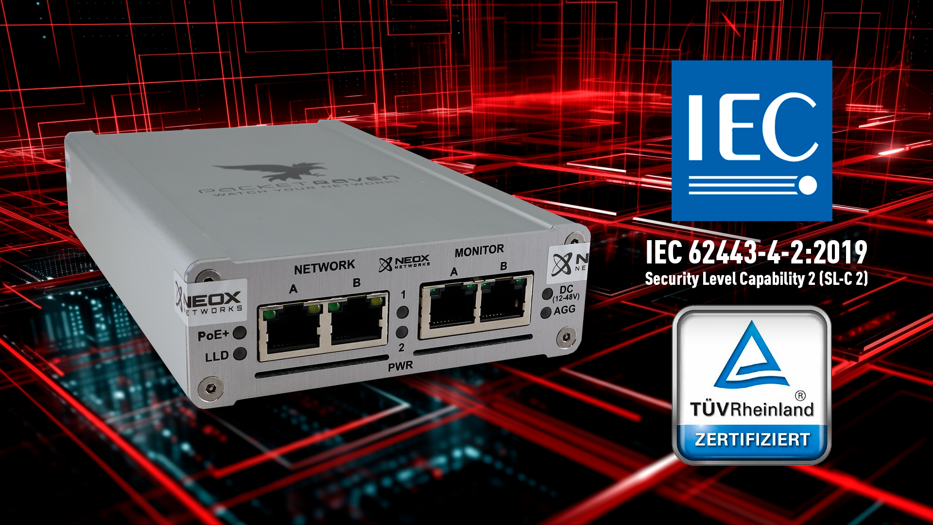 NEOX Networks erhält IEC 62443-4-2:2019 Zertifizierung für speziell ...