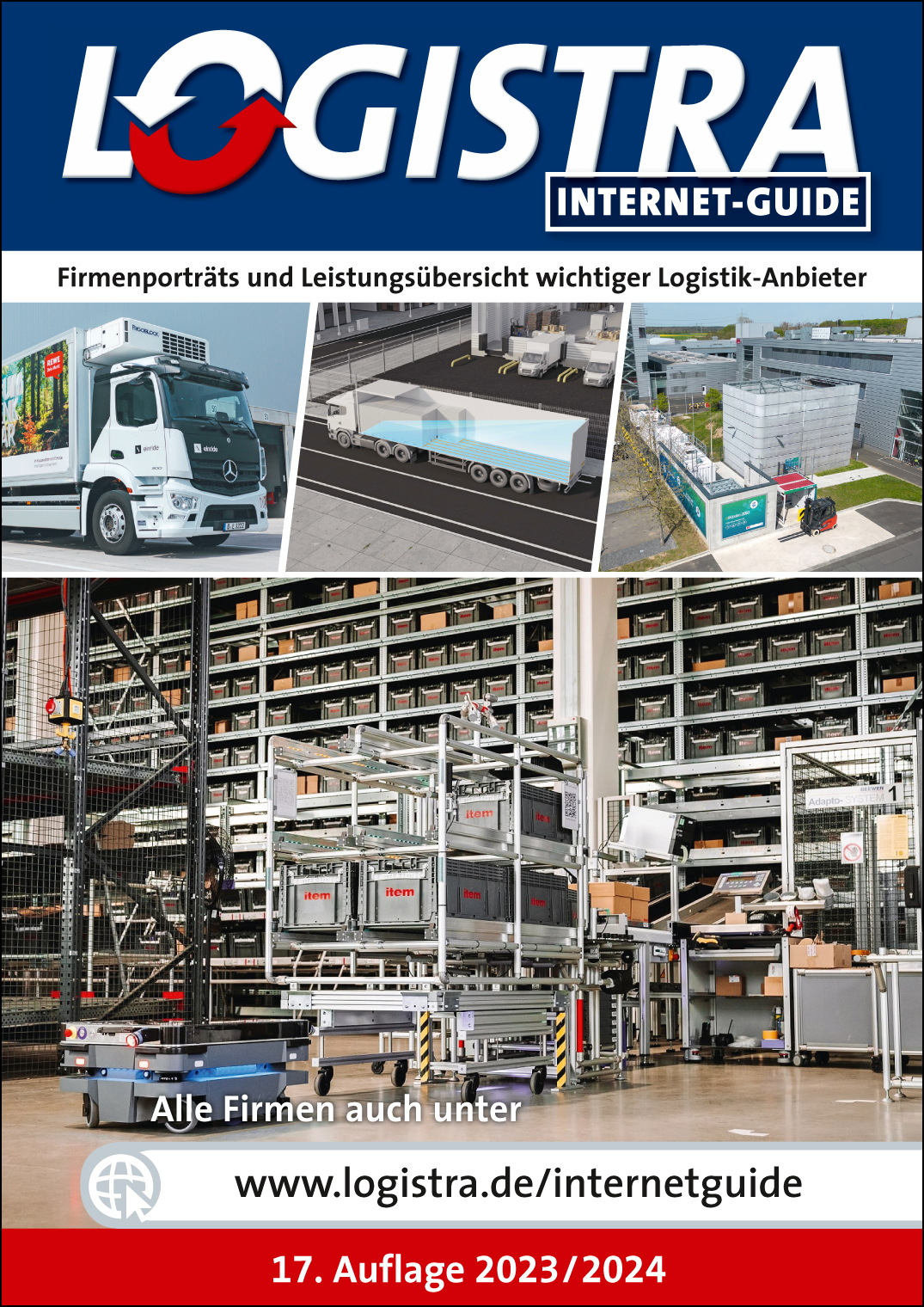 LOGISTRA Internet-Guide 2023 erschienen: Das Nachschlagewerk für Lager und Fuhrpark informiert ...
