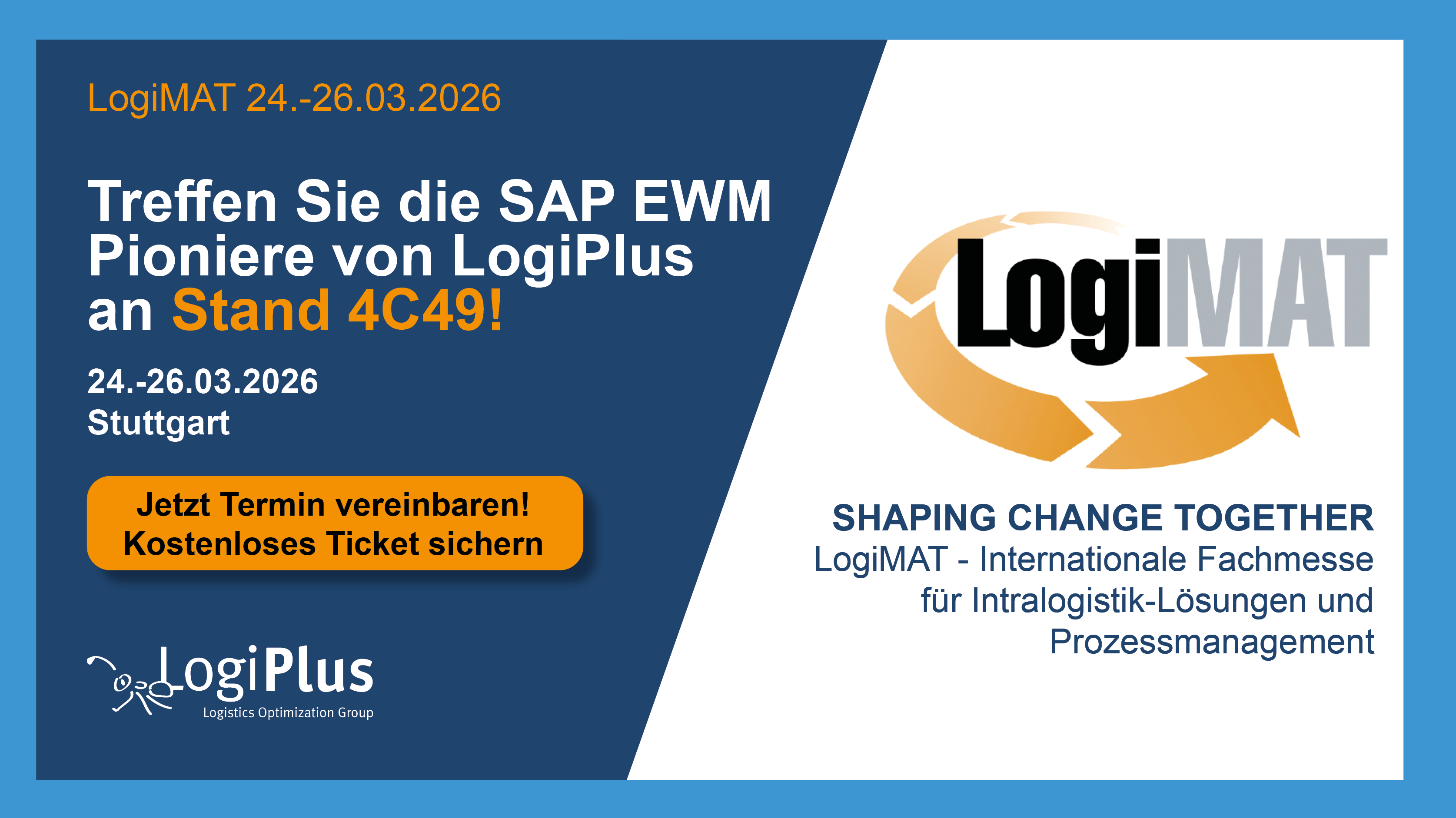 Die SAP EWM Pioniere auf der LogiMAT 2026 (in Leinfelden-Echterdingen ...