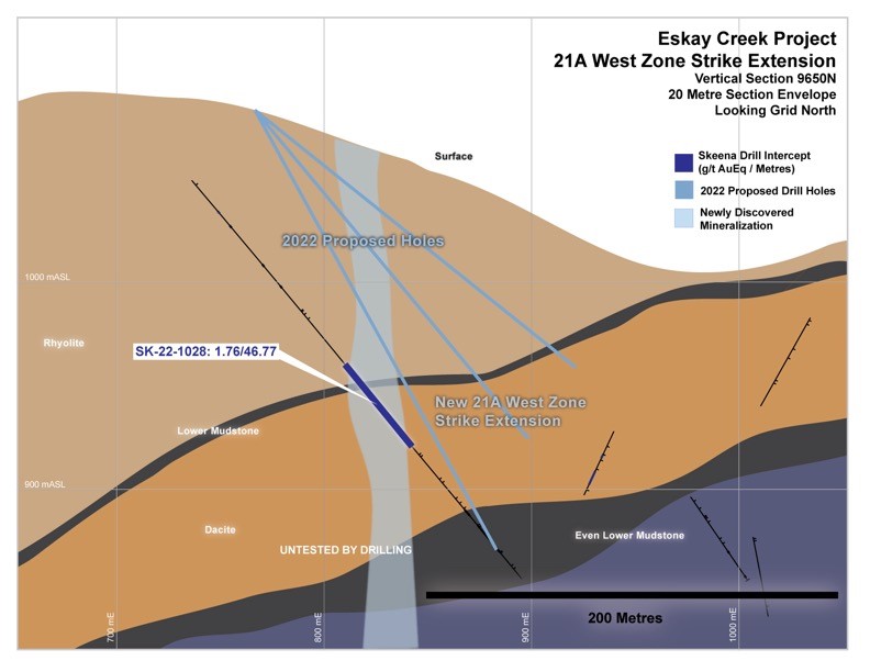 Skeena Announces Multiple 21A West Zone Expansions at Eskay Creek ...