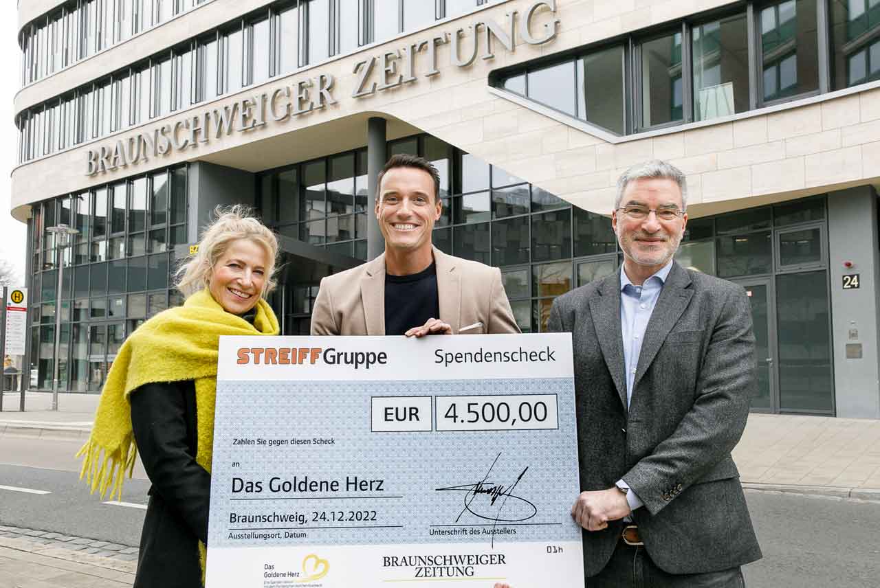 Mit einer digitalen Spendenaktion sammelt die STREIFFGruppe 4.500 Euro ...