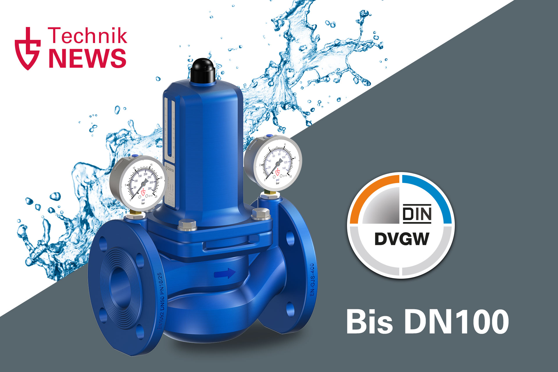 Sicherheit, auf die Sie zählen können – jetzt offiziell bestätigt: Druckminderer der Baureihe ...