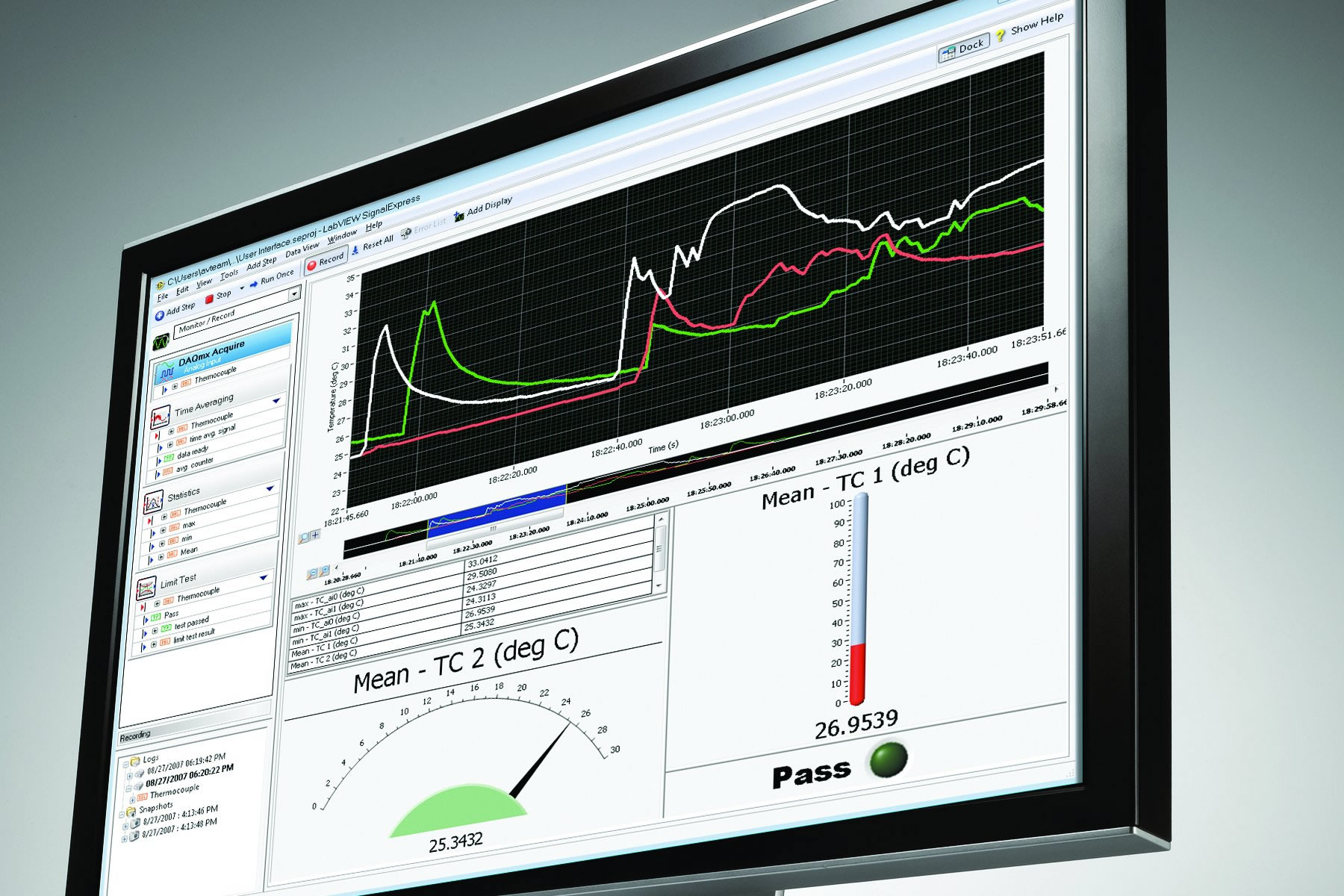 NI LabVIEW SignalExpress 2.5: Interaktive Software zur Erfassung ...
