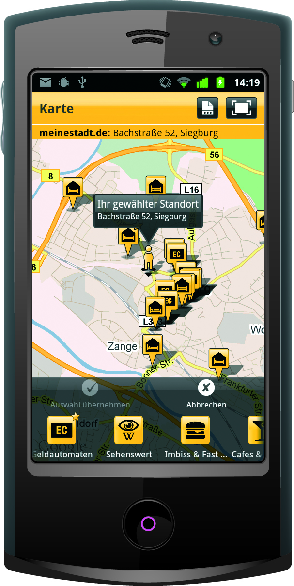 Update der meinestadt.de-App verbessert Lokalisierung und ...