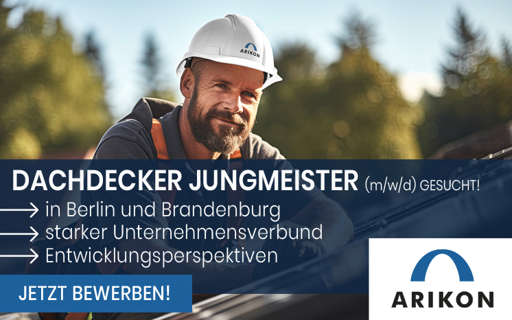 Dachdecker Jungmeister (d/m/w) | ARIKON Sanierungsbau GmbH (Vollzeit ...