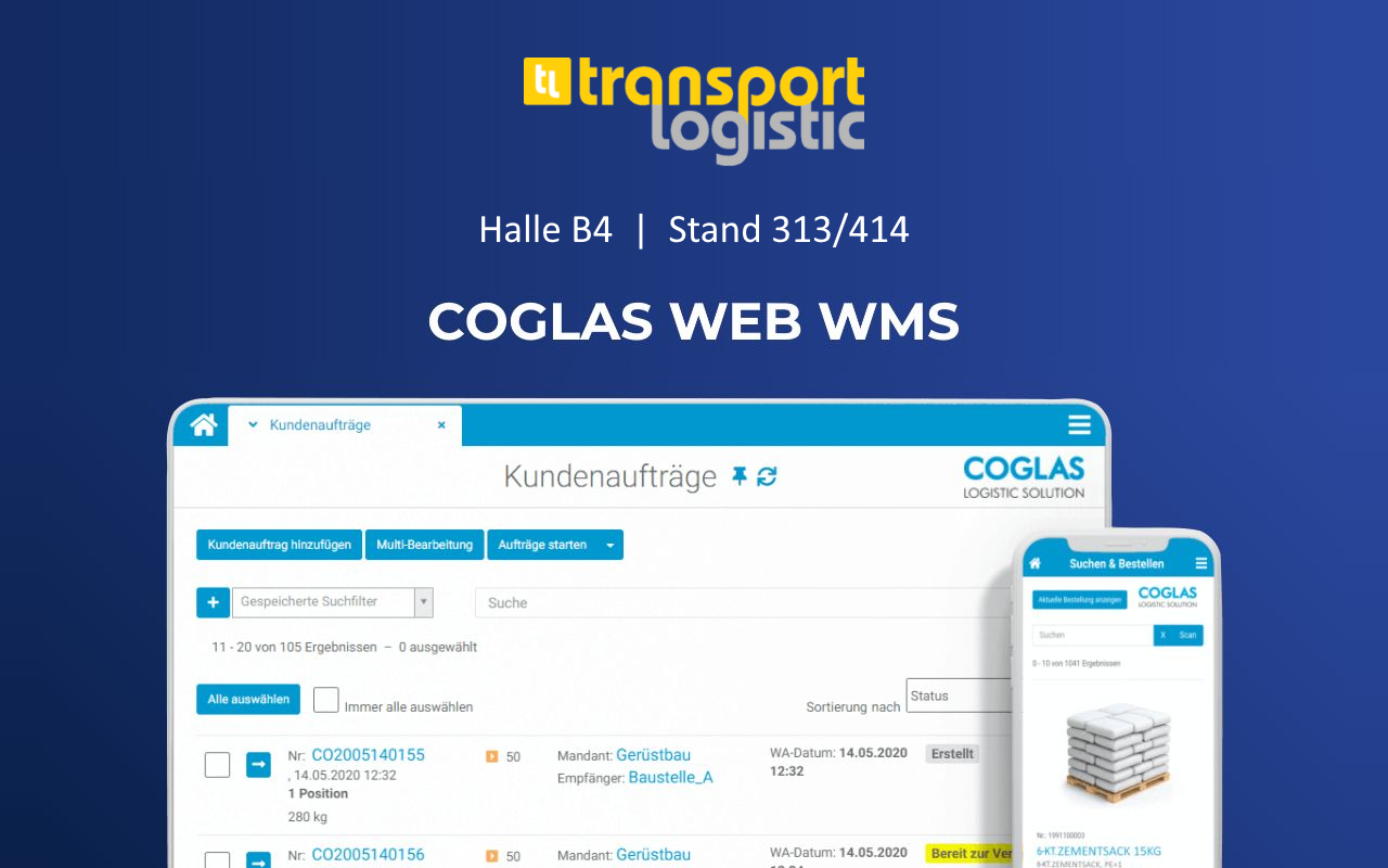Die Stärken des COGLAS WEB WMS auf der Transport Logistic entdecken, COGLAS GmbH, Story - PresseBox