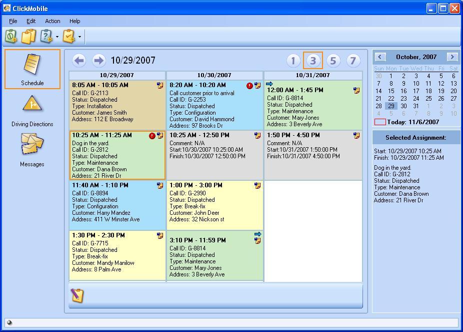 ClickMobile erleichtert das Handling von Navis, ClickSoftware Central ...