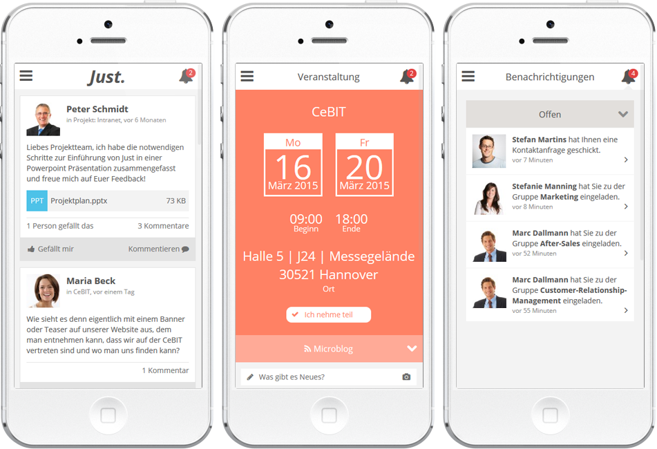 Mobile web App der Just Software AG ist LIVE!, Just Software AG, Story ...