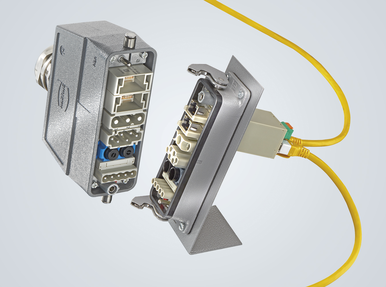 Flexible connections for modular manufacturing, HARTING Stiftung & Co ...