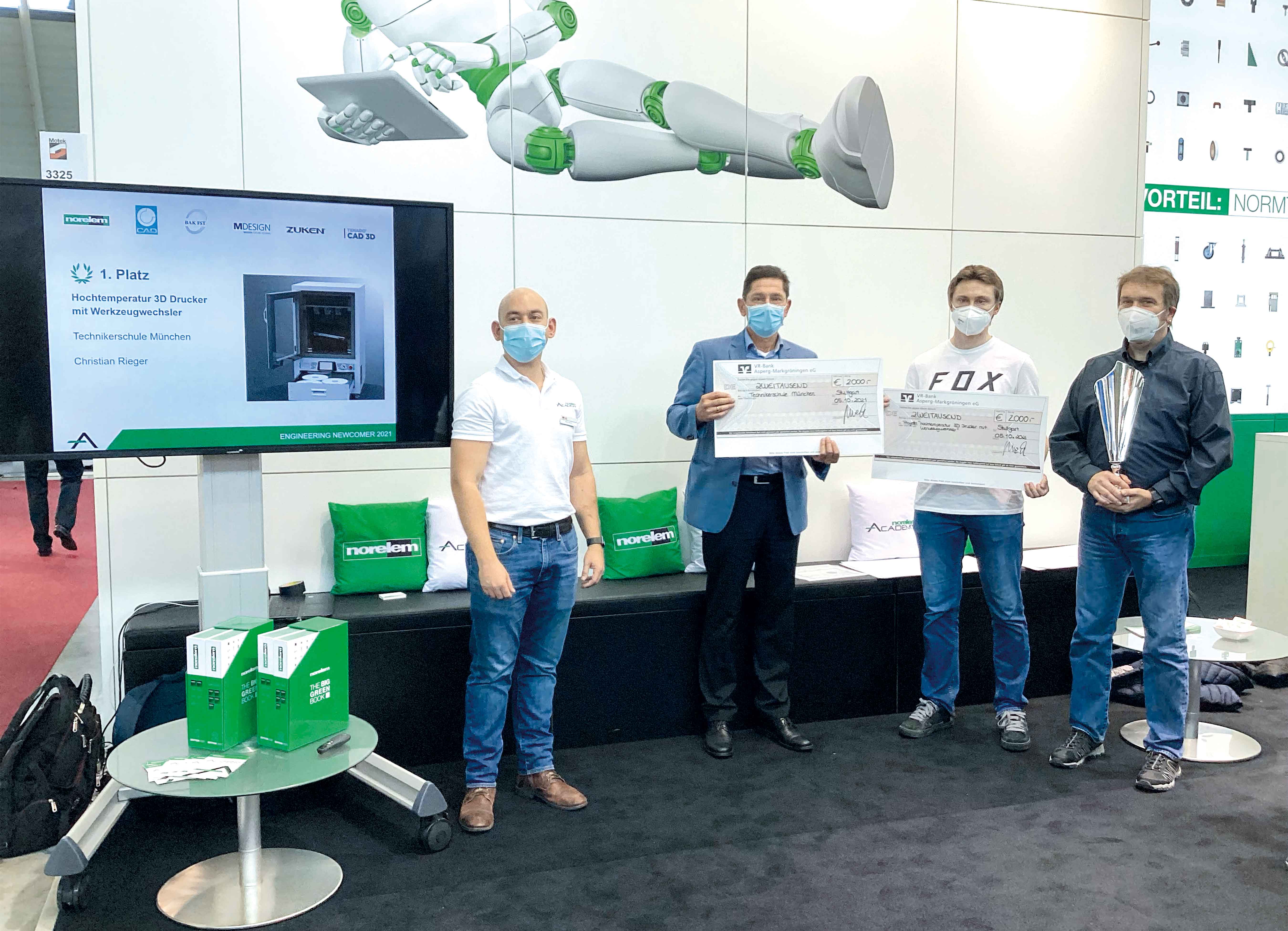 Die Gewinner des Engineering Newcomer 2021, norelem Normelemente GmbH ...