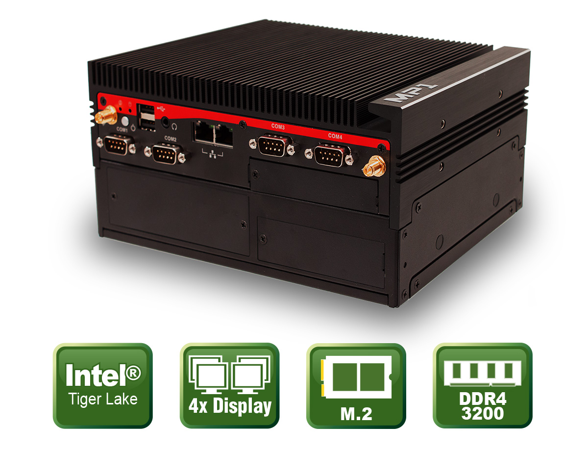 Fanless, expandable, high-performance with Tiger Lake processors, ICP ...