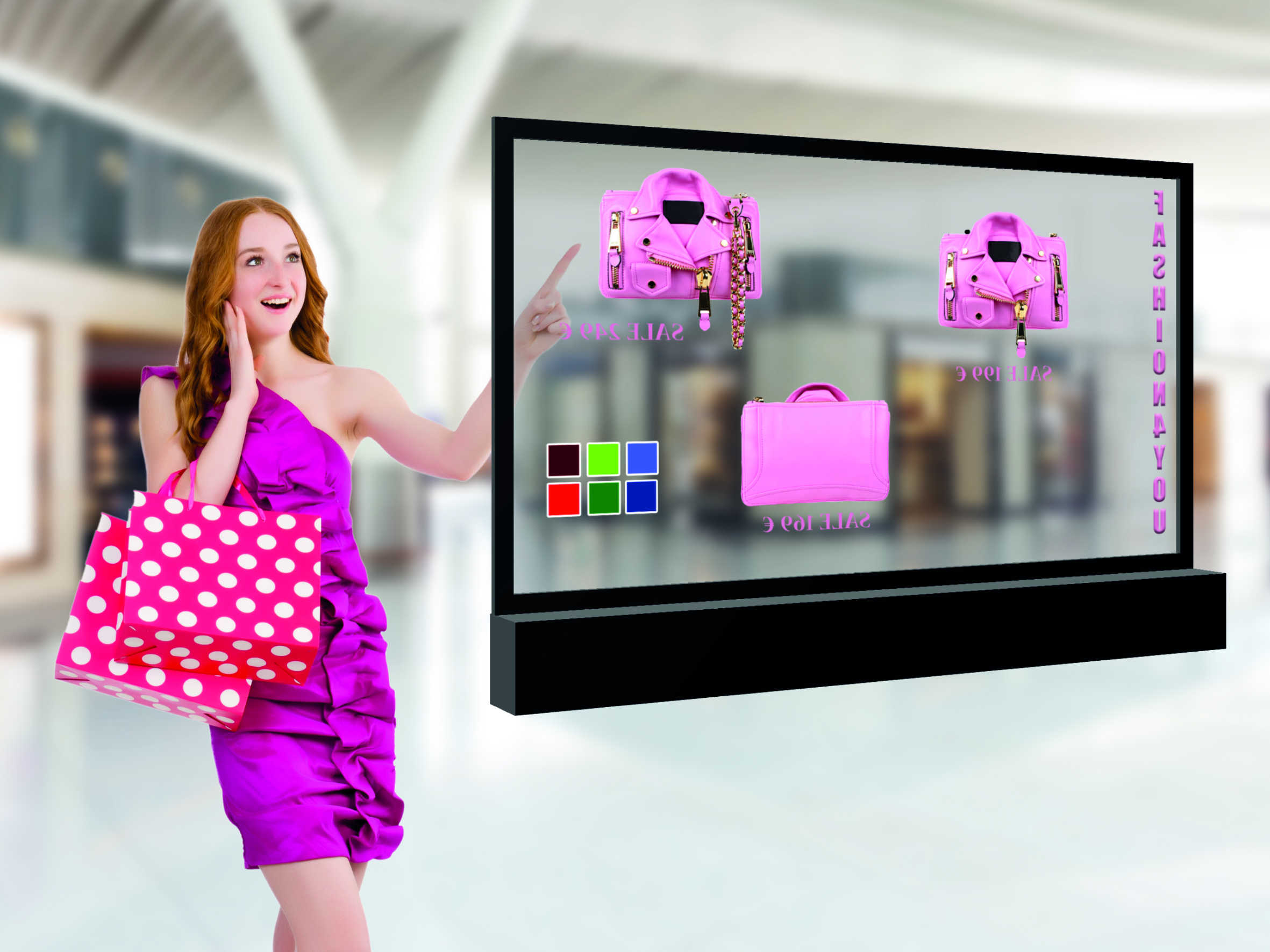 Transparent OLED display with state-of-the-art touch technology, eyevis ...