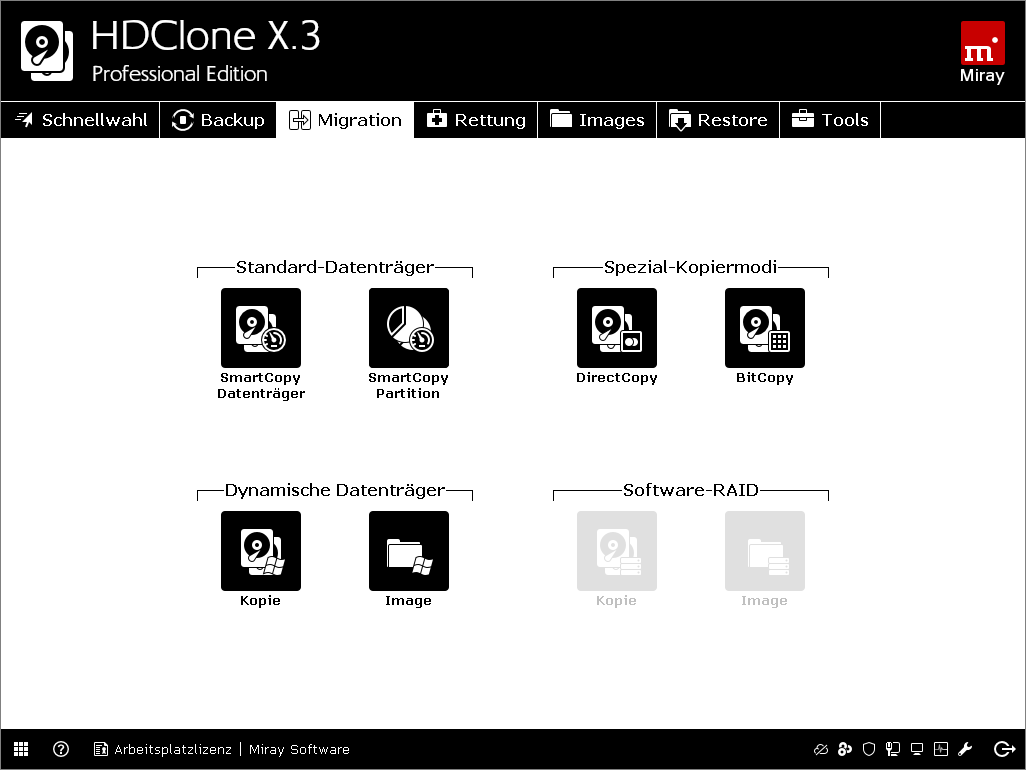 HDClone X.3 - Disk-Cloning und Datensicherung neu gedacht, Miray ...