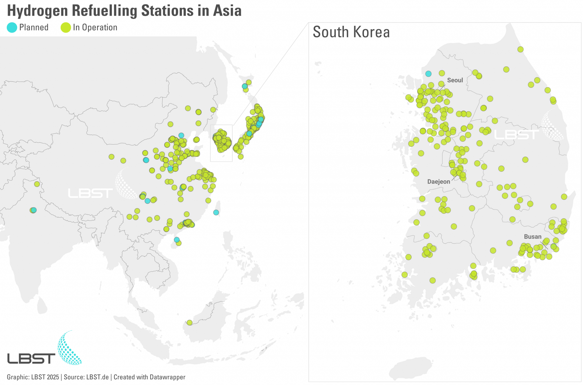 Milestone reached: over 1,000 hydrogen refuelling stations in operation ...