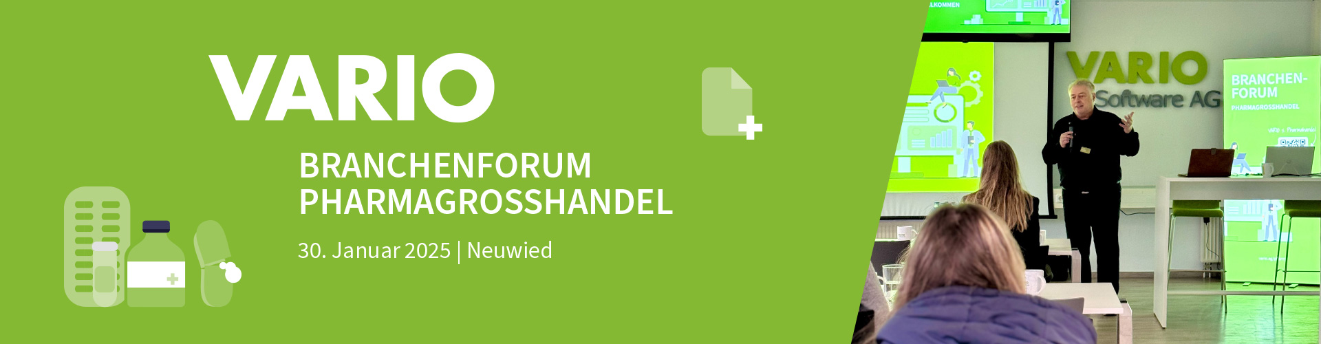VARIO Software AG bringt den Pharmagroßhandel auf das nächste Level: Branchenforum 2025 setzt ...
