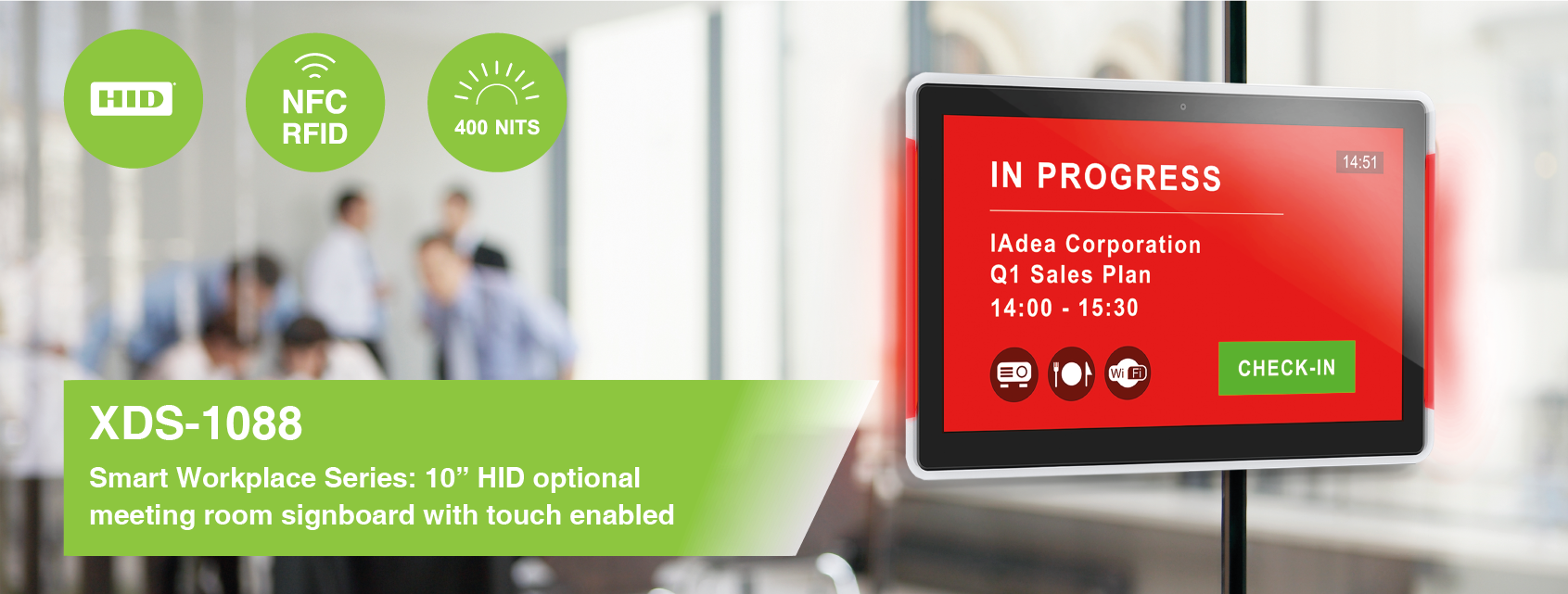 Helles XDS-1088 Digital Signage Signboard mit NFC & RFID Modul von ...