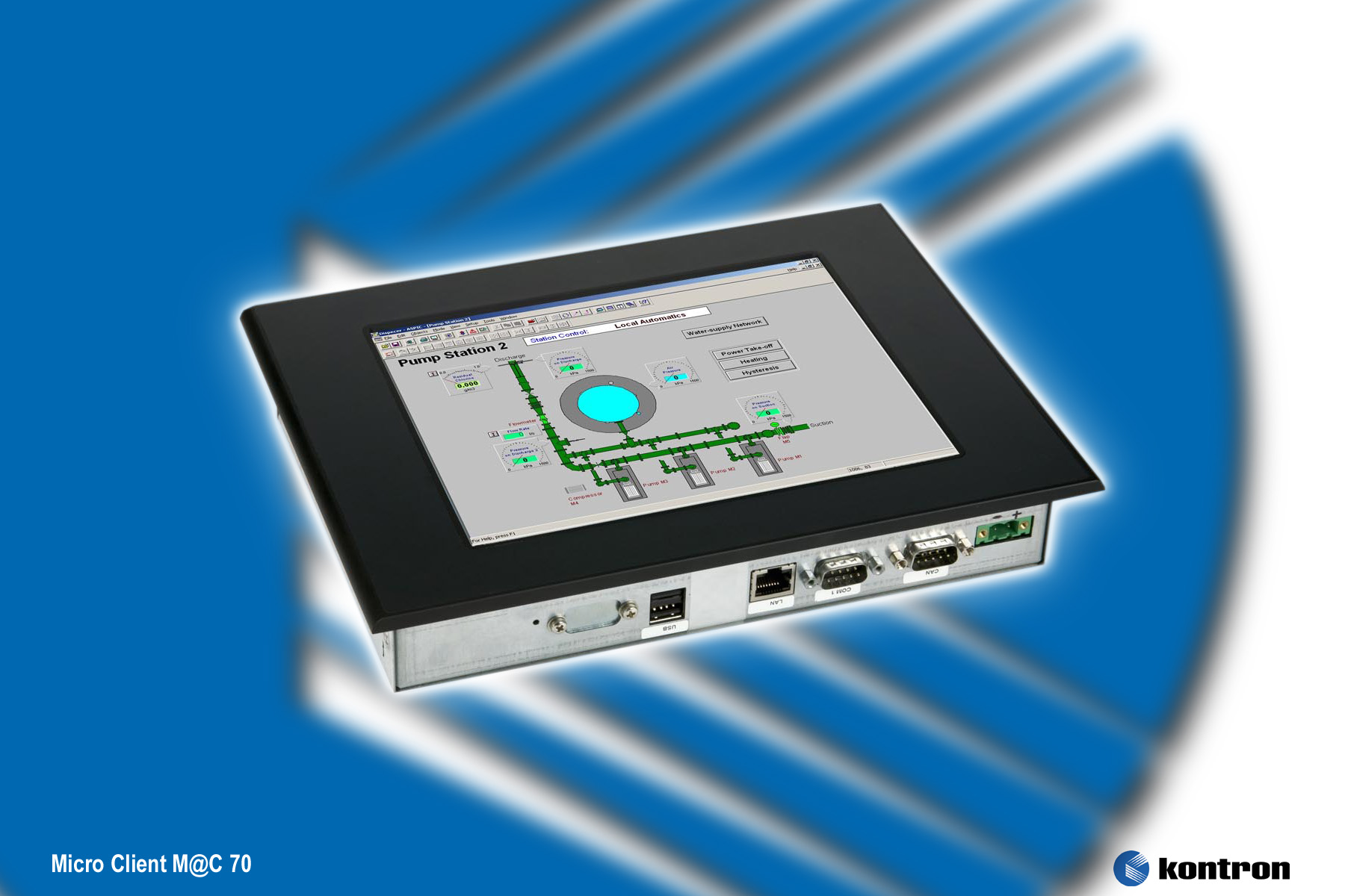 Micro Client M@C 70: Extrem kompakter Panel-PC mit 7" Touchscreen ...