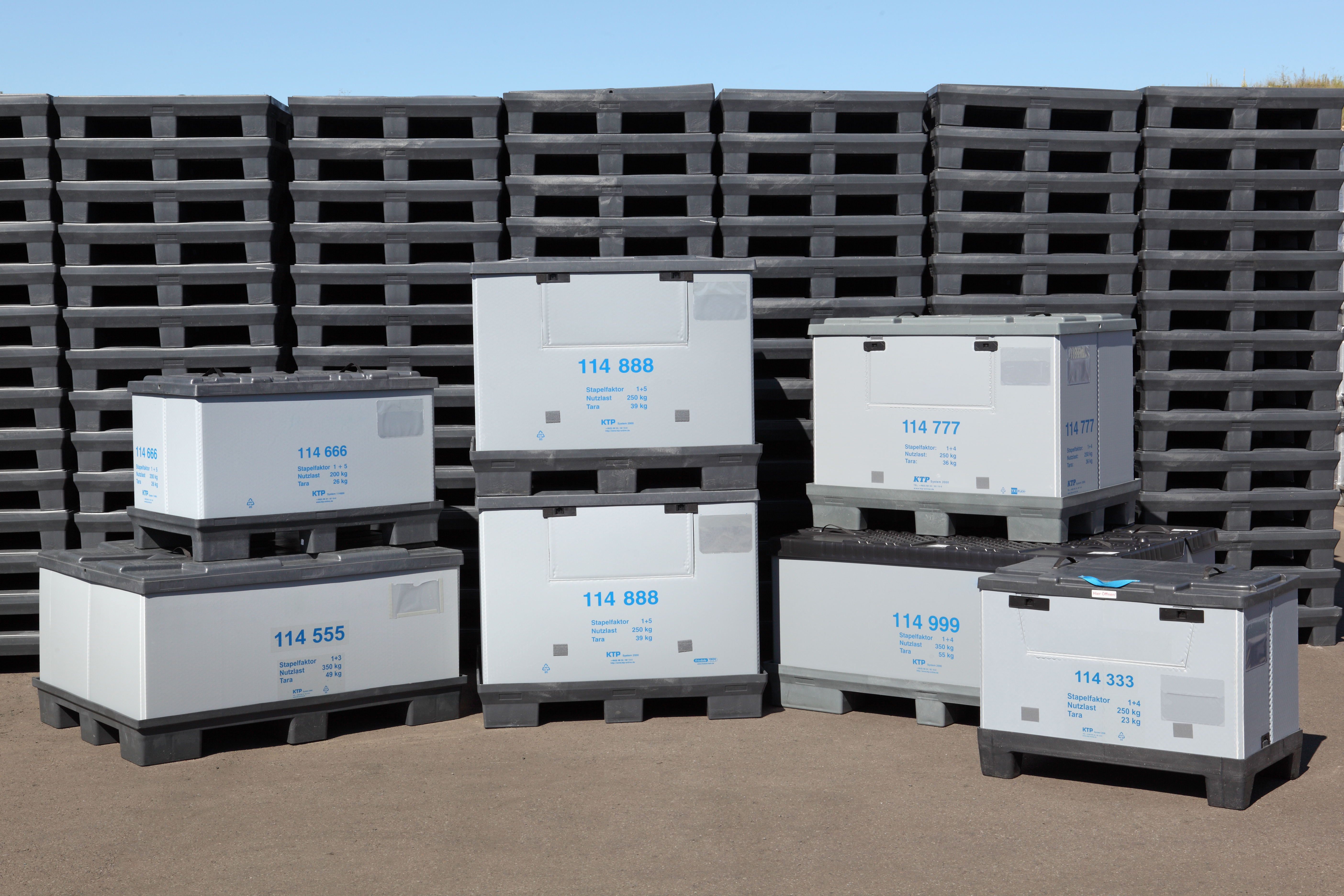 Ein Behälter der Extraklasse 114 888, KTP Kunststoff Palettentechnik ...
