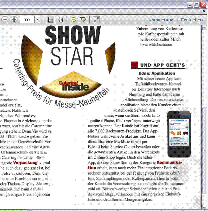 EDNA: ausgezeichnete und erfolgreiche B2B-App, IQ-ME GmbH, Story ...
