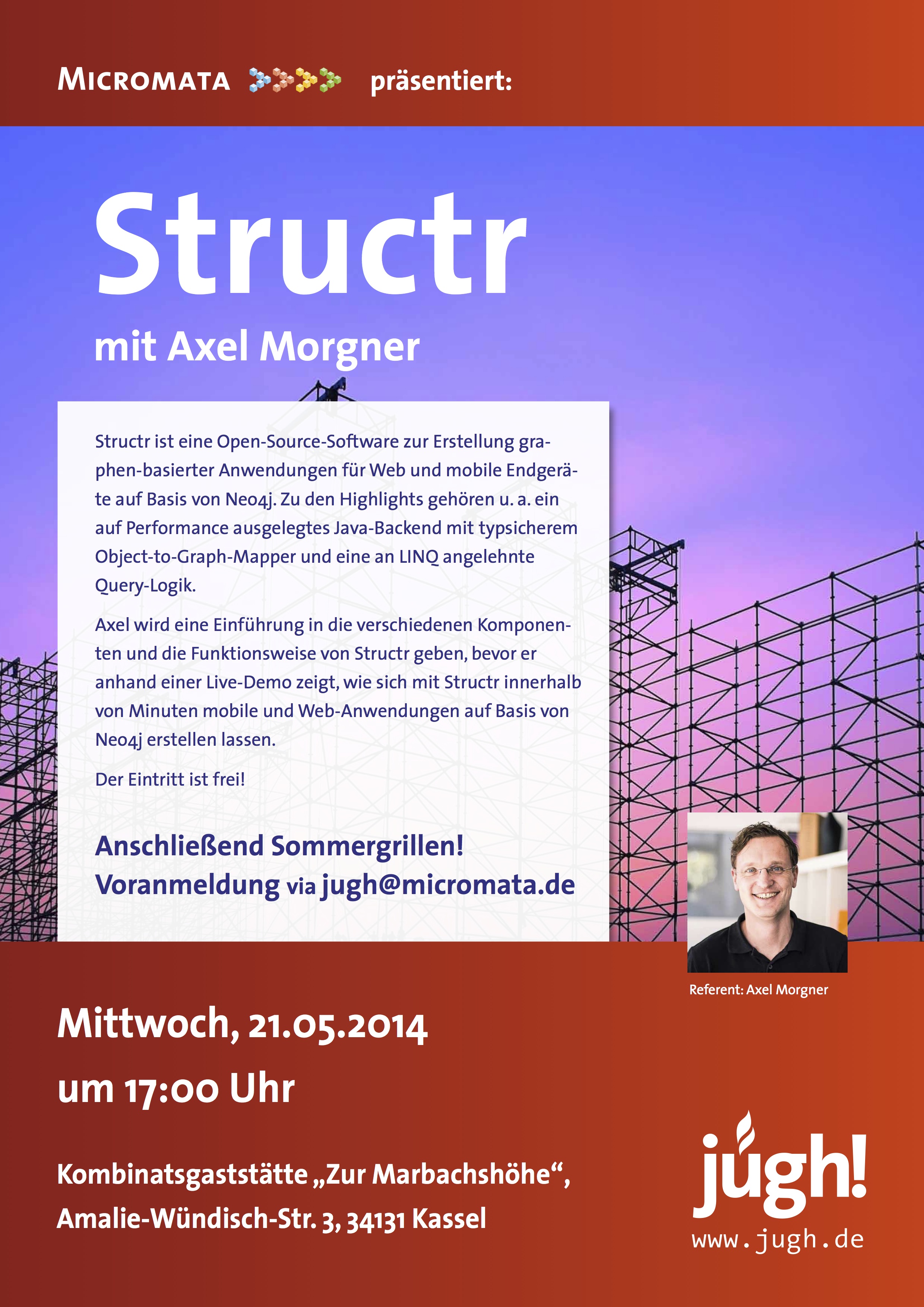 Rückblick: Structr mit Axel Morgner bei der JUGH, Micromata GmbH, Story ...