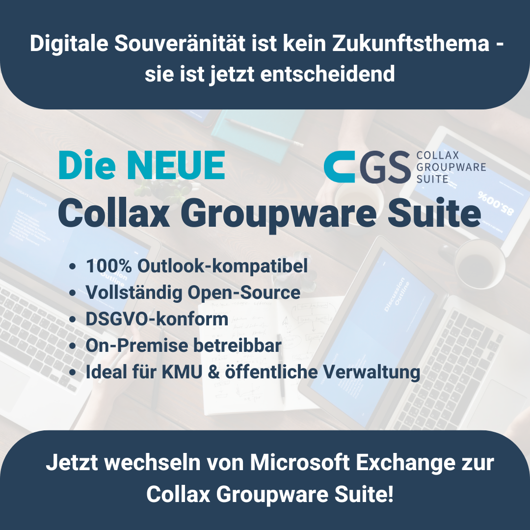 Digitale Souveränität neu gedacht: Collax präsentiert moderne Groupware Suite als Alternative zu ...