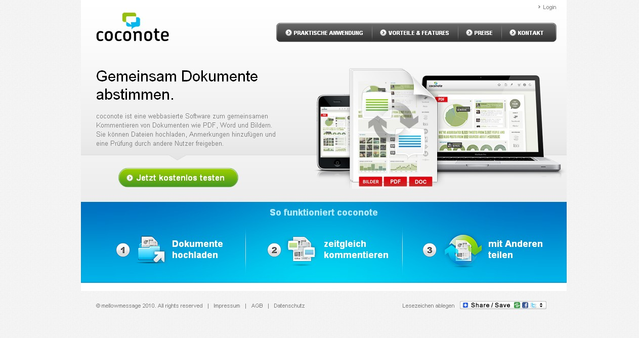 Mit coconote gemeinsam Dokumente abstimmen: Produktlaunch von ...