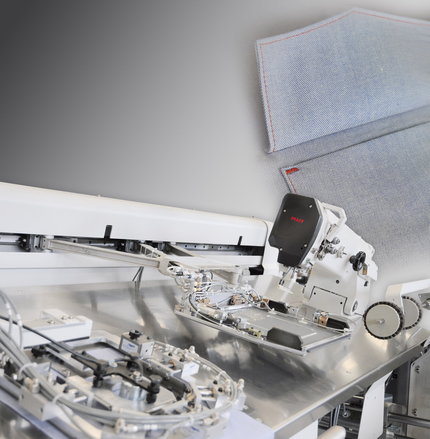 Shirt pocket setter with new part set for pocket flaps, PFAFF ...